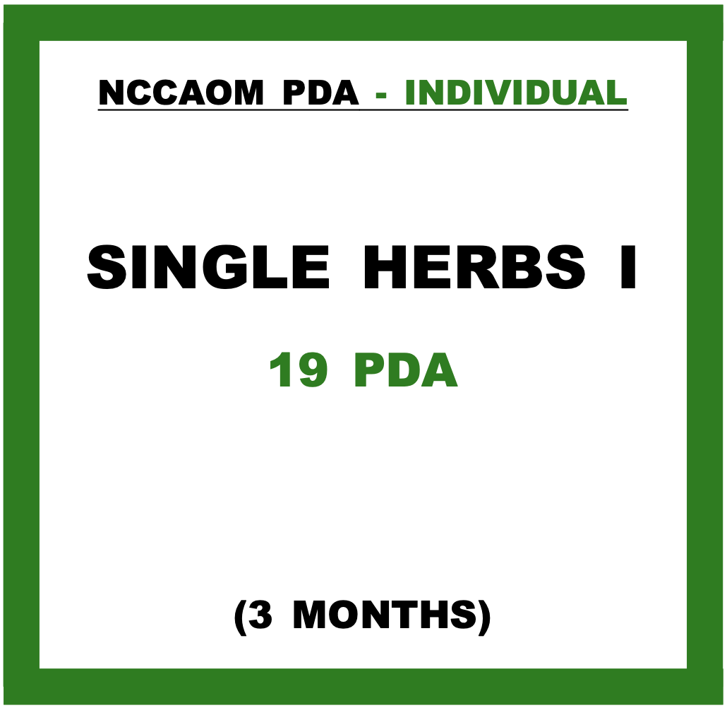 *[H1] Single Herbs I (19 PDA) – Acupuncturemedia